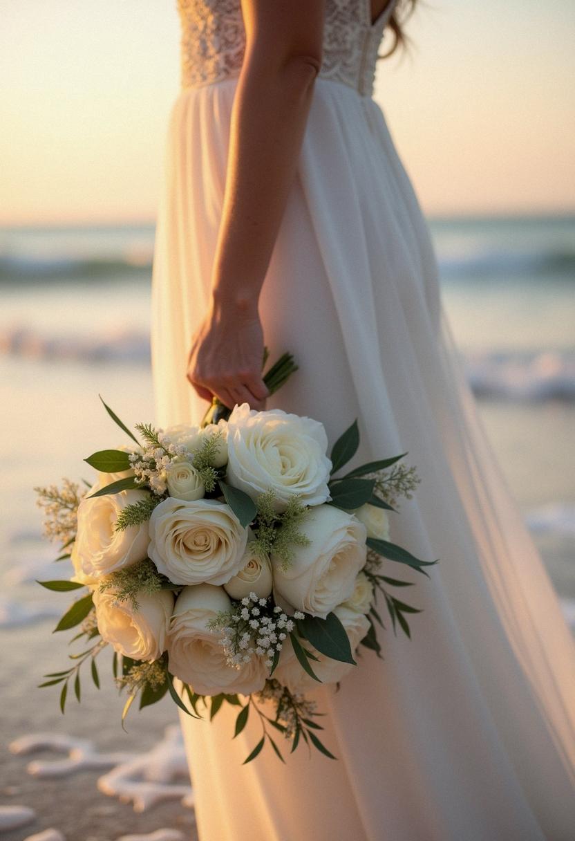 Dreamy Wedding Bouquet Beach Ideas - TheCharmingBride.com