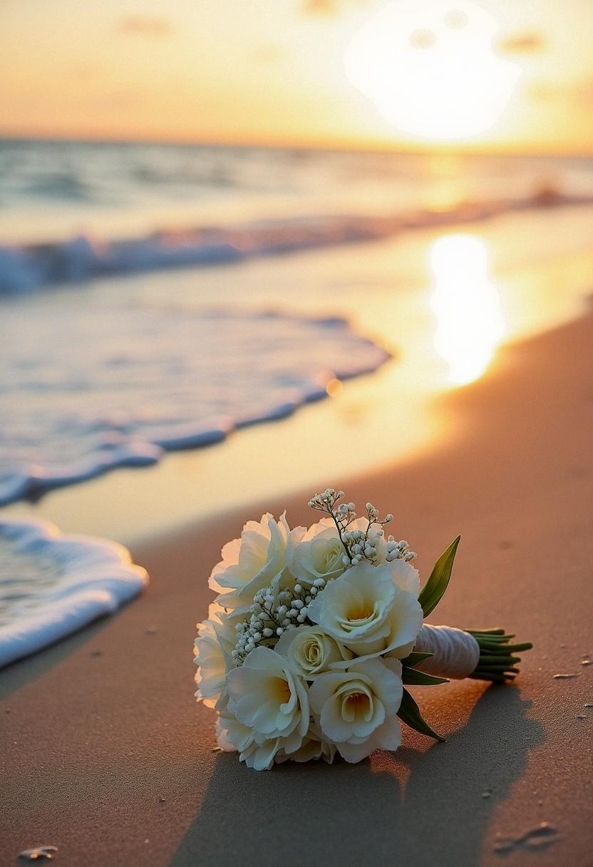 Dreamy Wedding Bouquet Beach Ideas - TheCharmingBride.com