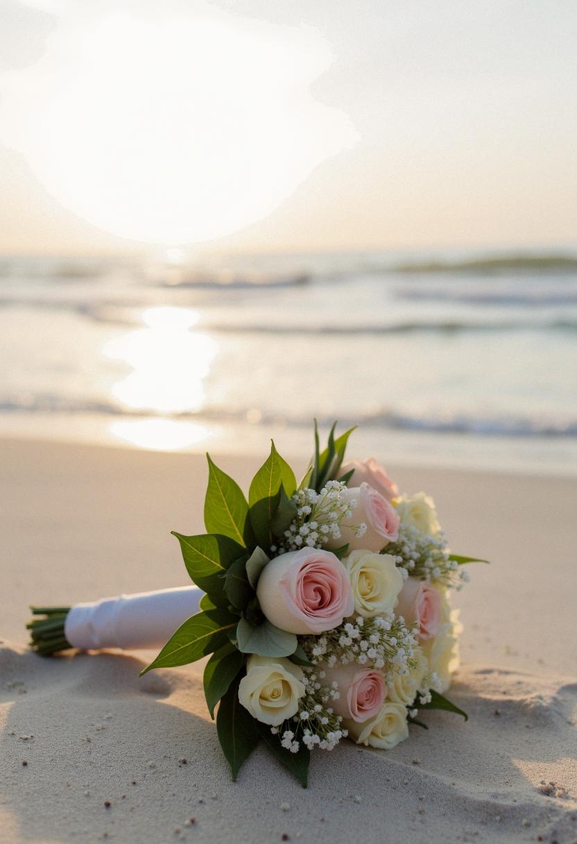 Dreamy Wedding Bouquet Beach Ideas - TheCharmingBride.com