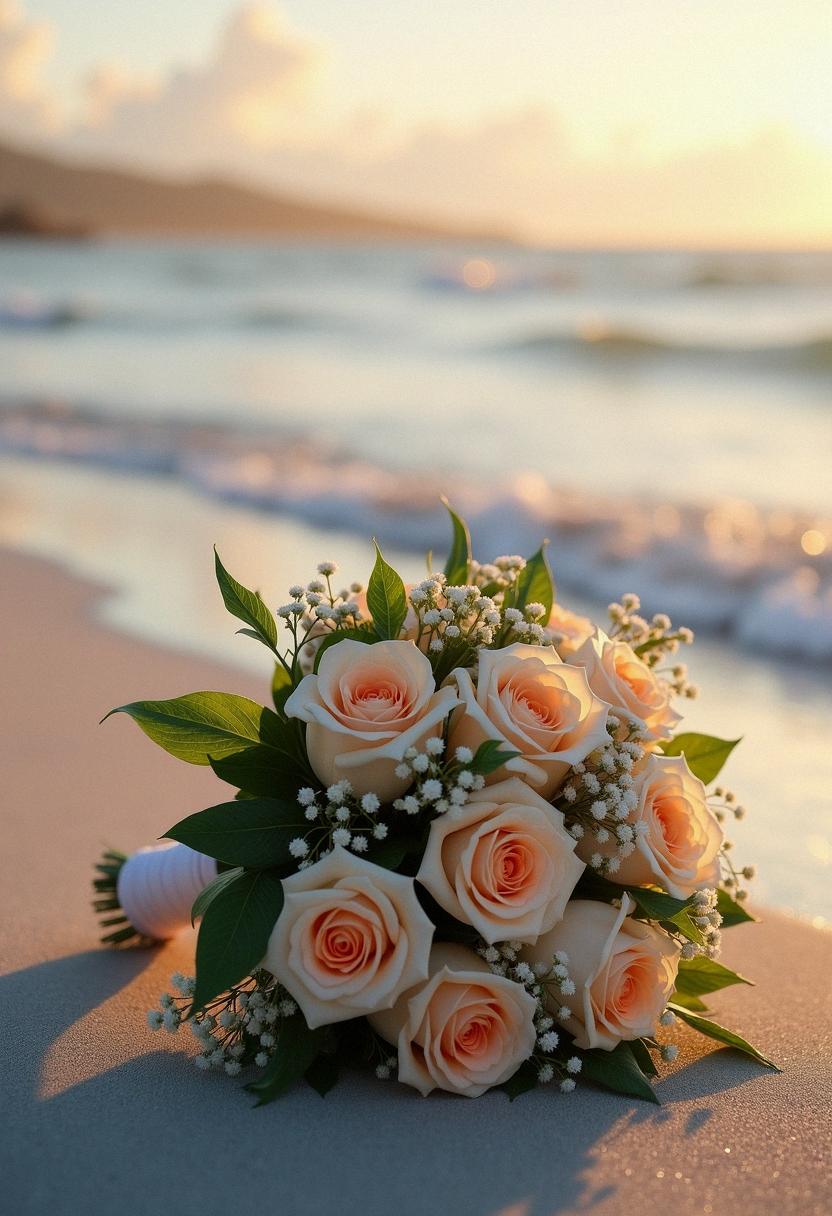 Dreamy Wedding Bouquet Beach Ideas - TheCharmingBride.com