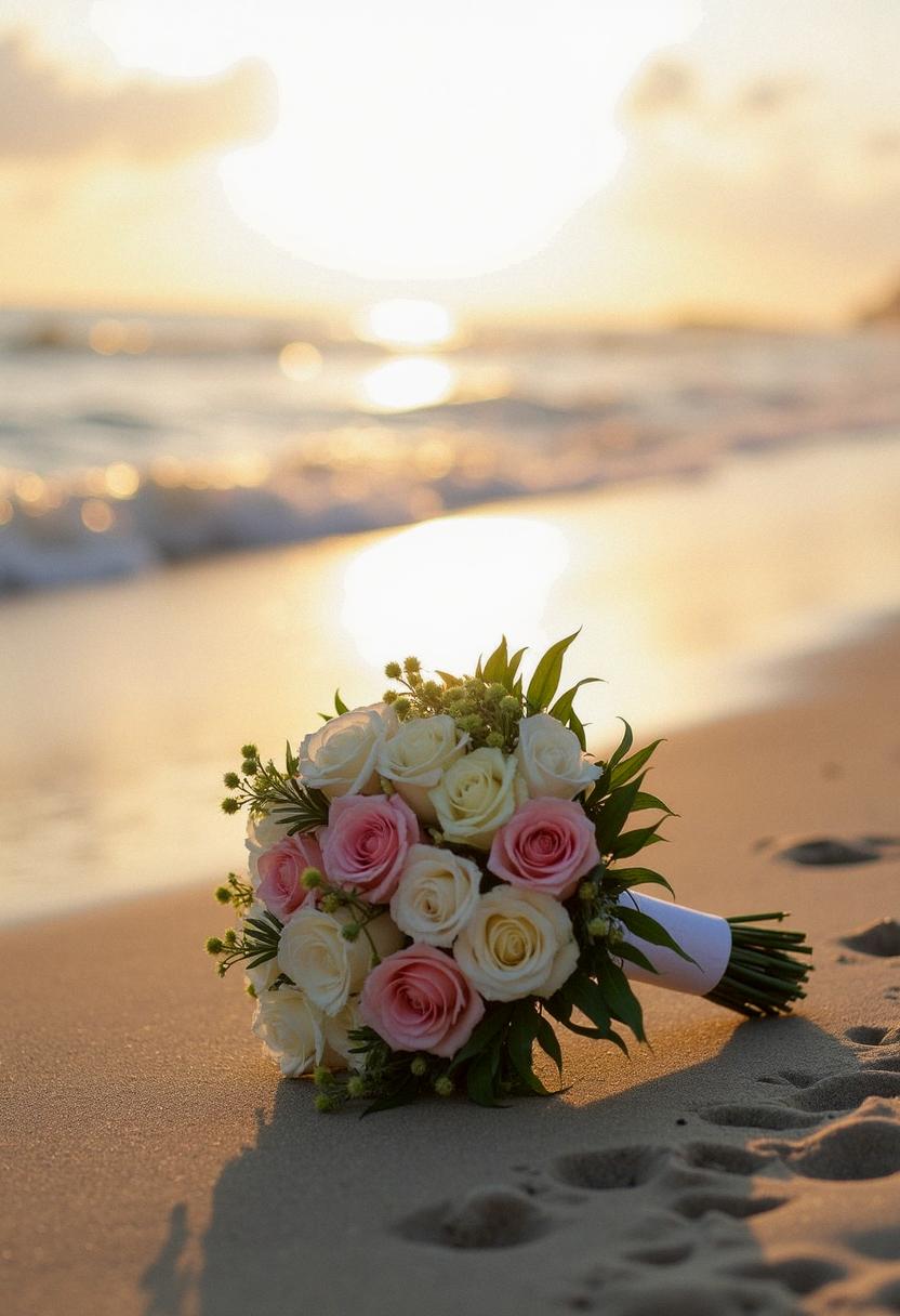 Dreamy Wedding Bouquet Beach Ideas - TheCharmingBride.com