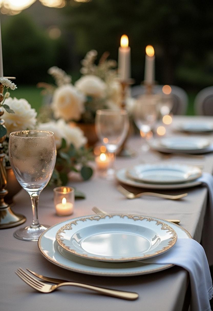 Elegant Wedding Dinner Plates Collection - TheCharmingBride.com