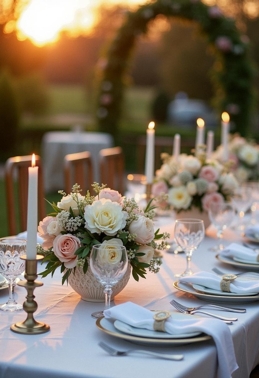 Perfect Wedding Dinner Table Setting Ideas - TheCharmingBride.com