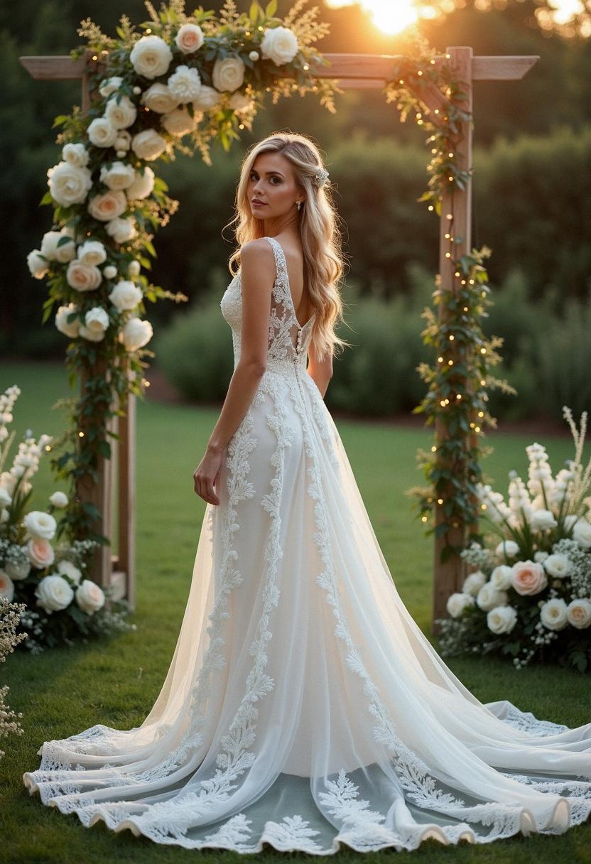 Discover Dreamy A-Line Romantic Wedding Dress - TheCharmingBride.com