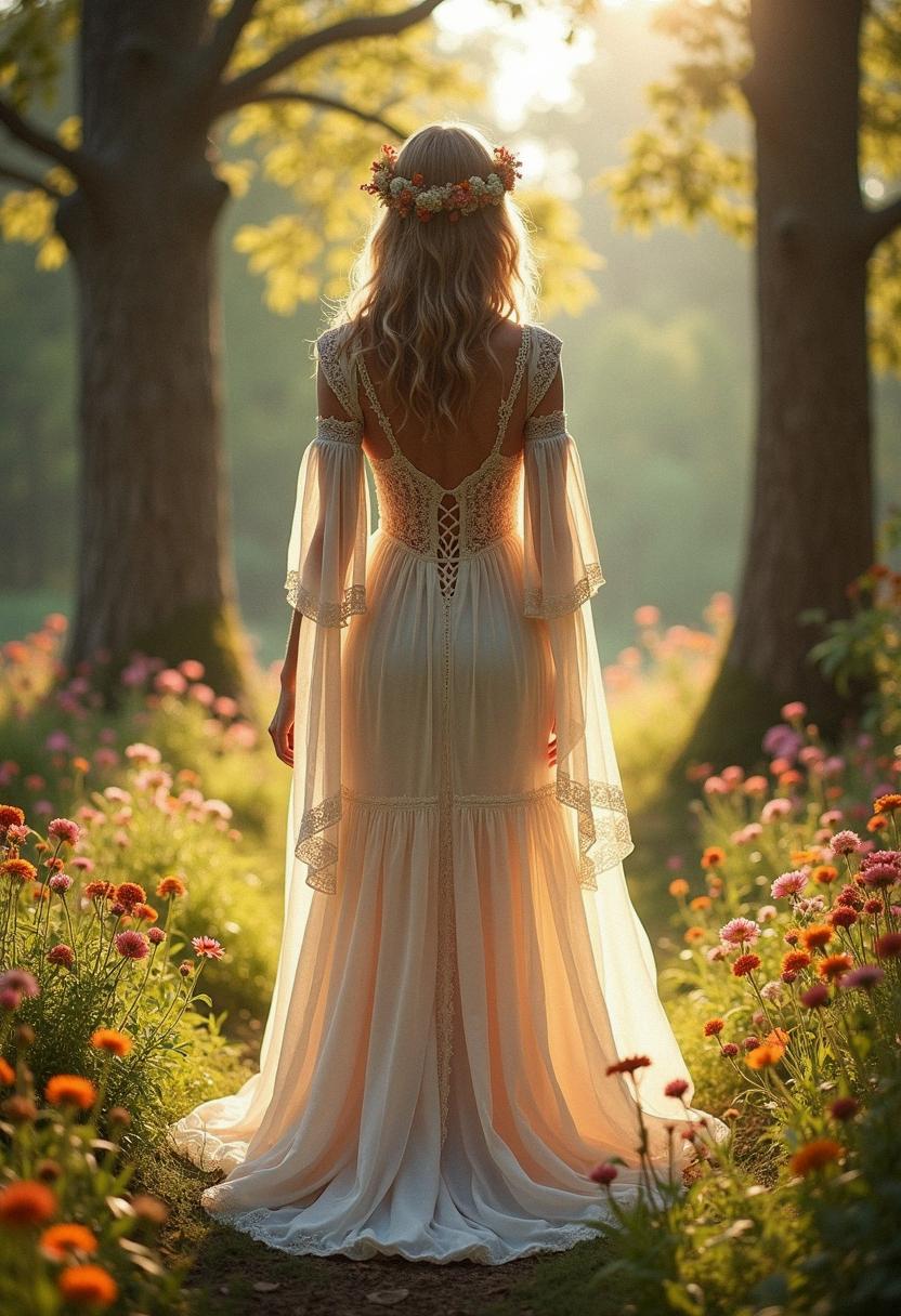 Boho Hippie Wedding Dress Trends - TheCharmingBride.com