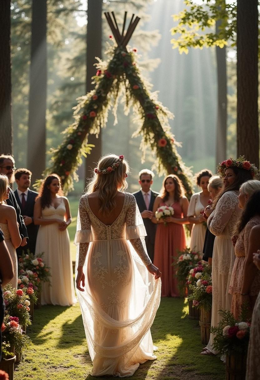 Boho Hippie Wedding Dress Trends - TheCharmingBride.com