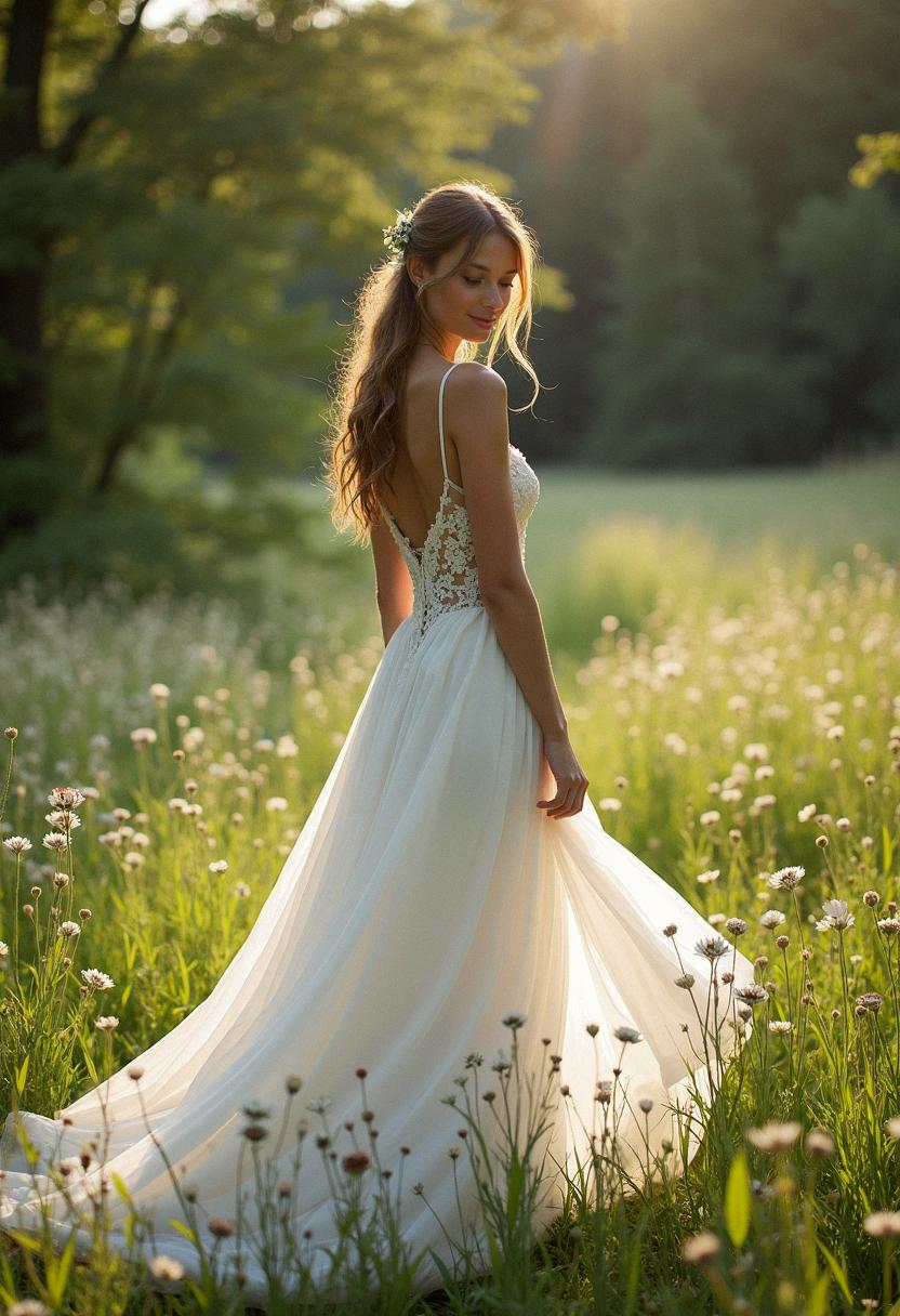 Dreamy Wedding Dress Cottagecore Styles - TheCharmingBride.com