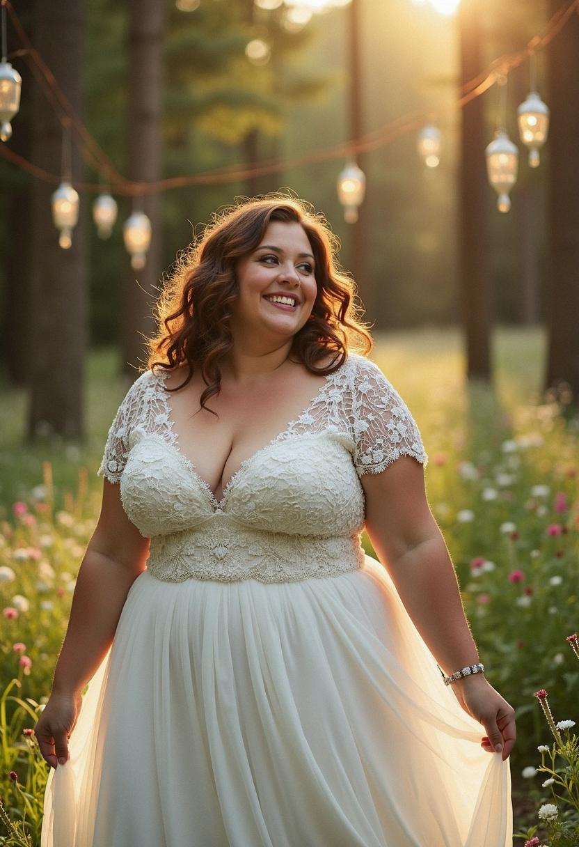 Perfect Wedding Dress For Curvy Bride - TheCharmingBride.com
