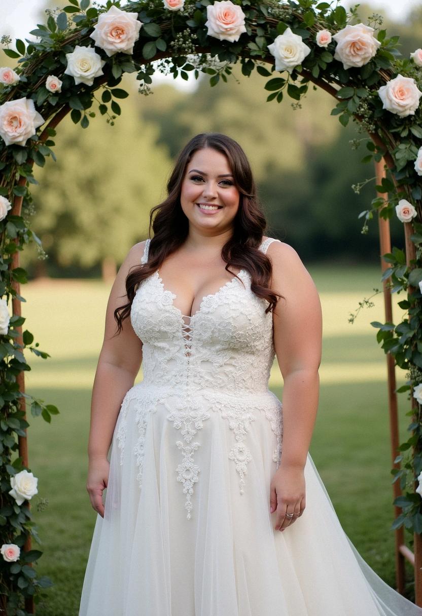 Perfect Wedding Dress For Curvy Bride - TheCharmingBride.com