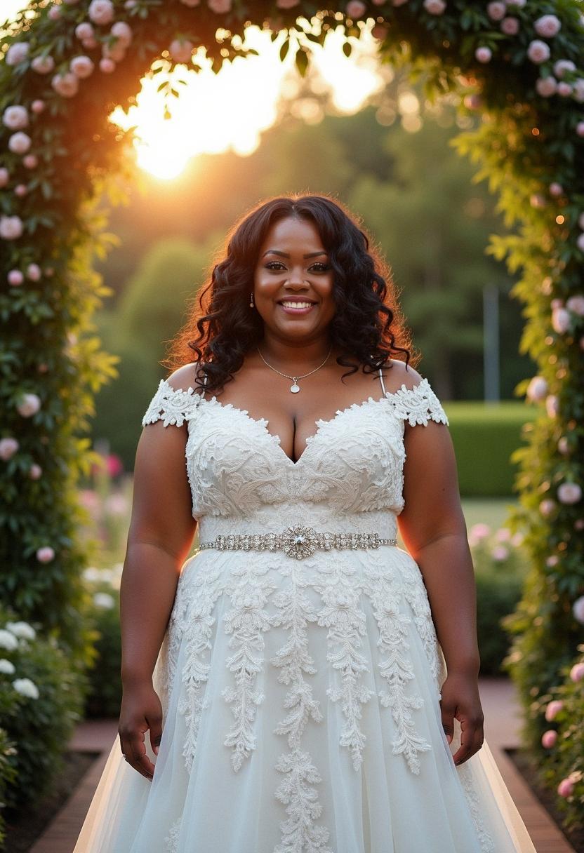 Perfect Wedding Dress For Curvy Bride - TheCharmingBride.com