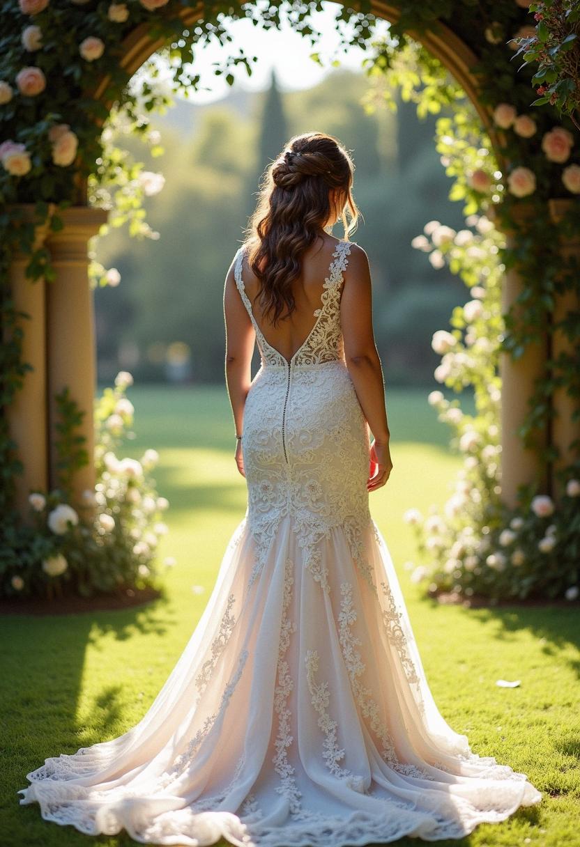 Perfect Wedding Dress For Curvy Bride - TheCharmingBride.com