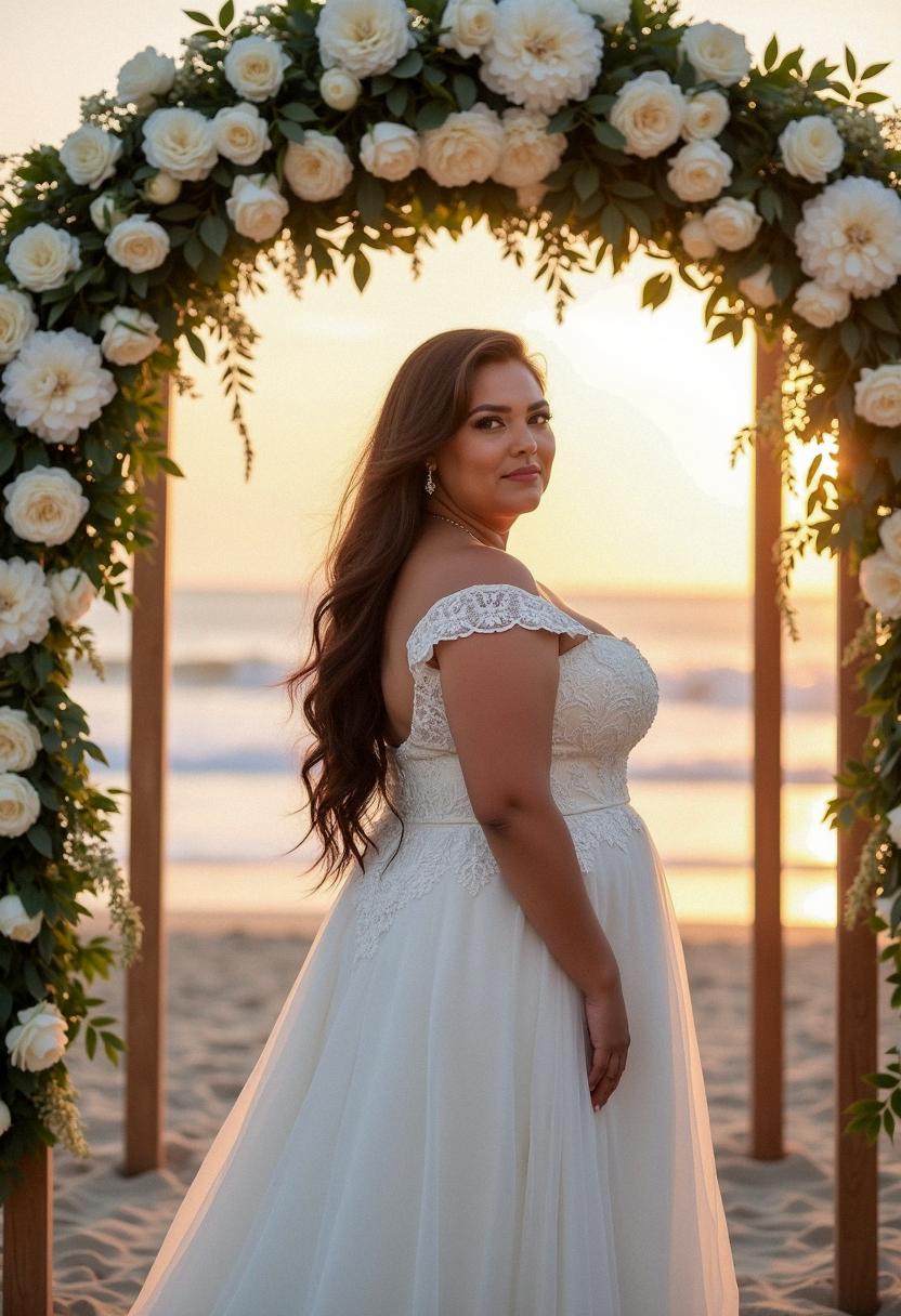 Perfect Wedding Dress For Curvy Bride - TheCharmingBride.com