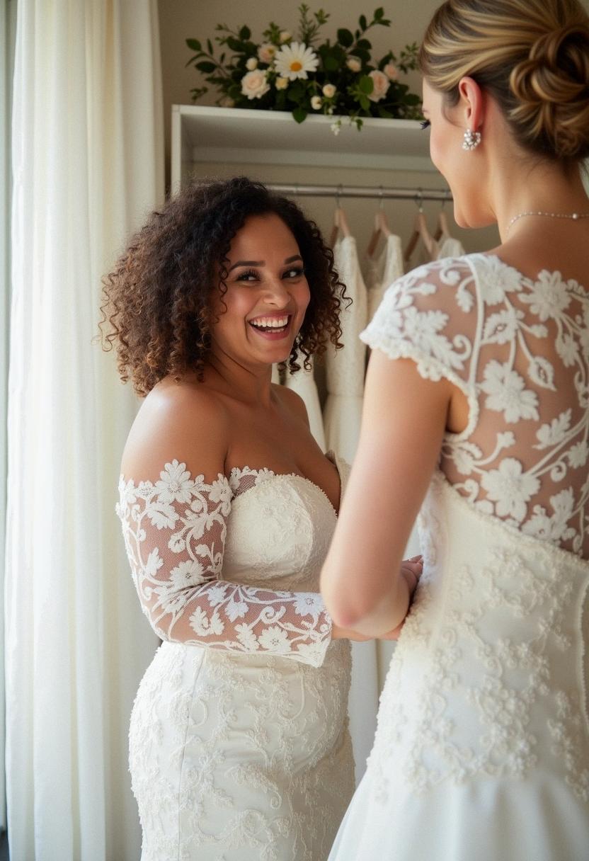 Perfect Wedding Dress For Curvy Bride - TheCharmingBride.com