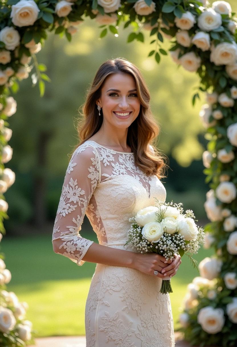 Elegant Wedding Dress For Mom Of The Bride - TheCharmingBride.com