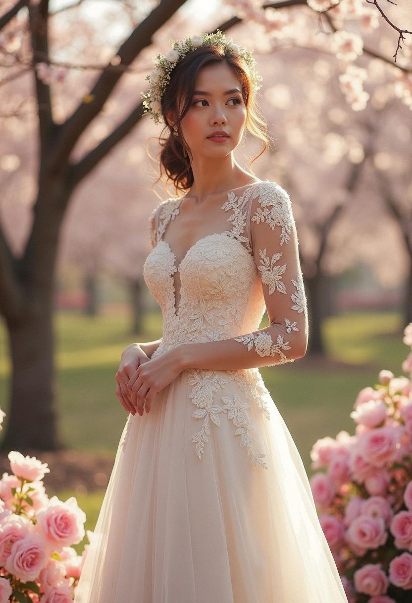 Stunning Wedding Dress For Spring Trends - TheCharmingBride.com