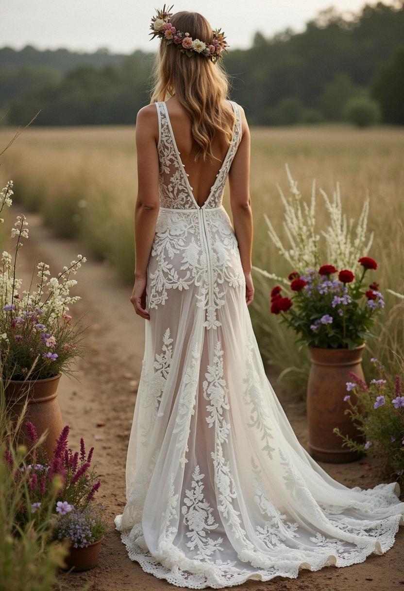 Boho Vibes: Wedding Dress Hippie Guide - TheCharmingBride.com