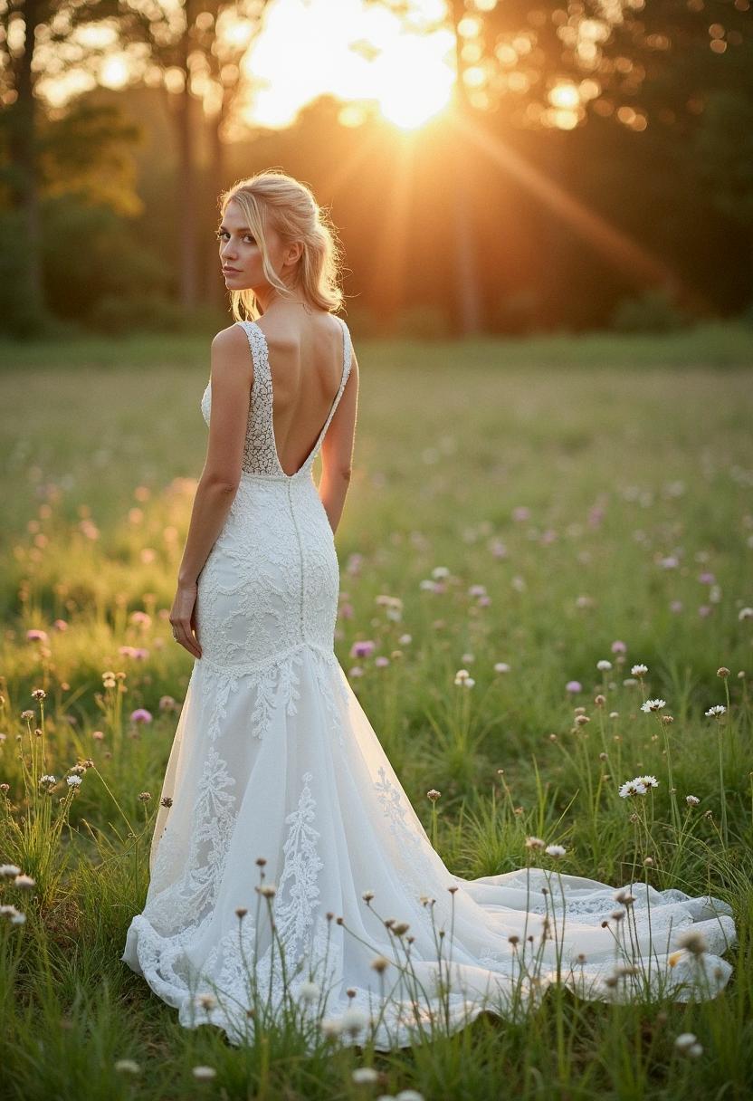 Simple Elegance: Wedding Dress Lace Styles - TheCharmingBride.com