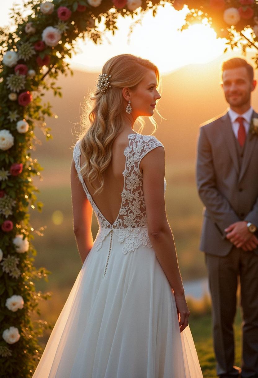Stunning Wedding Dress Laced Sleeves Styles - TheCharmingBride.com