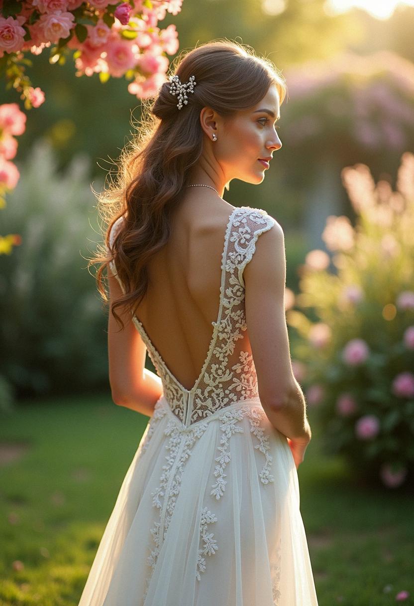 Stunning Wedding Dress Low Back Options - TheCharmingBride.com