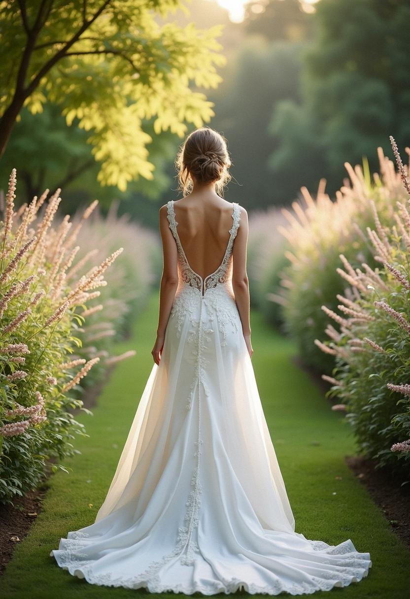 Stunning Wedding Dress Low Back Options - TheCharmingBride.com