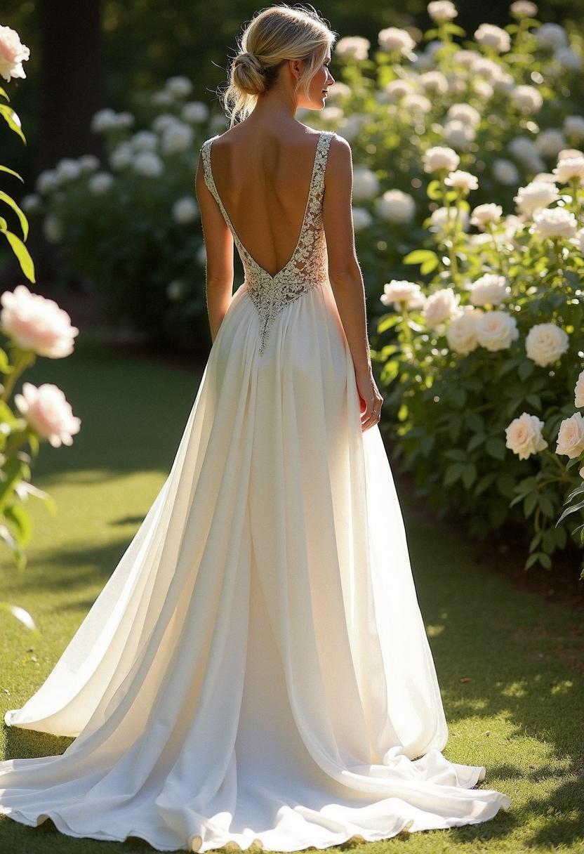 Stunning Wedding Dress Low Back Options - TheCharmingBride.com