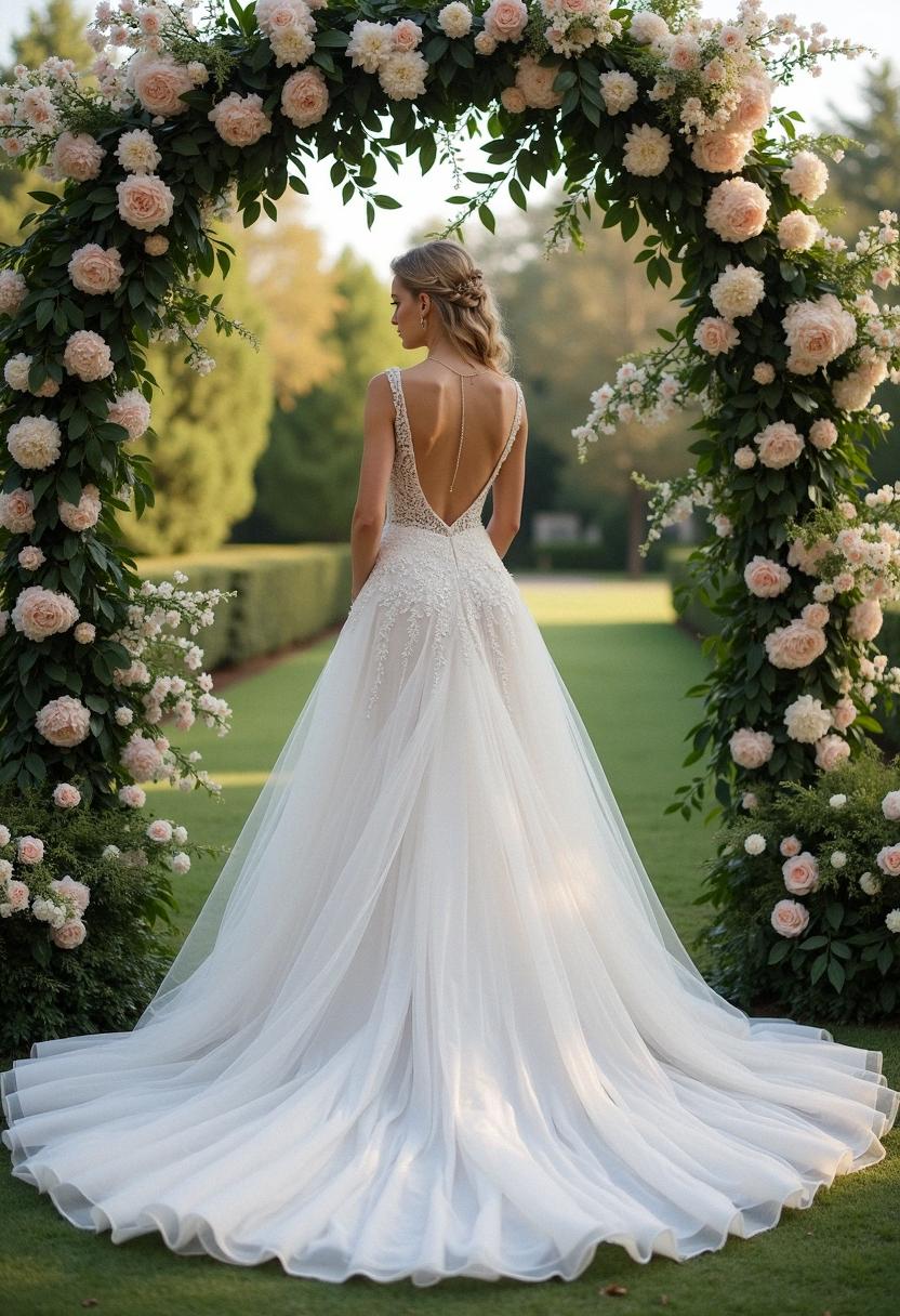 Stunning Wedding Dress Low Back Options - TheCharmingBride.com