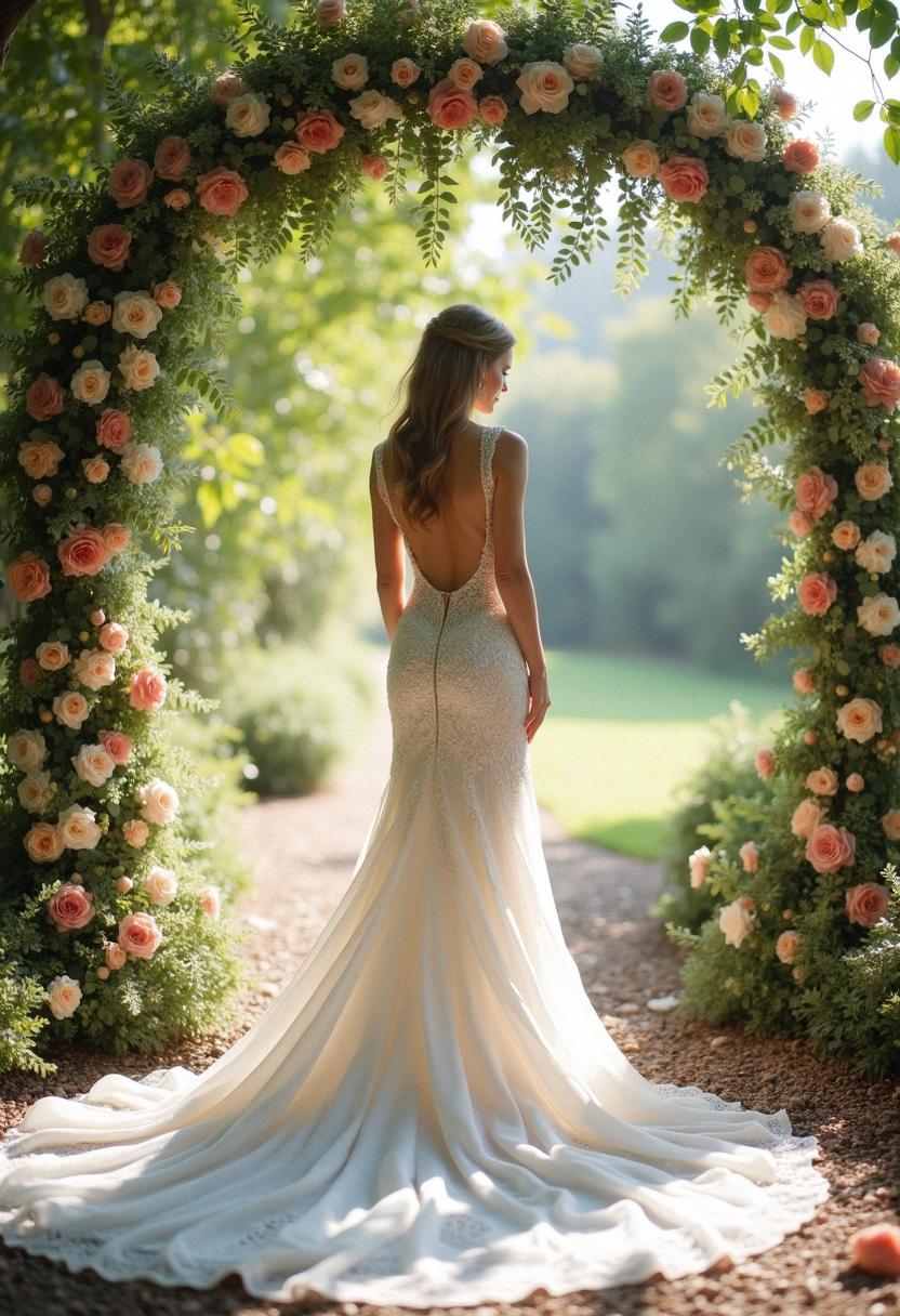 Stunning Wedding Dress Low Back Options - TheCharmingBride.com