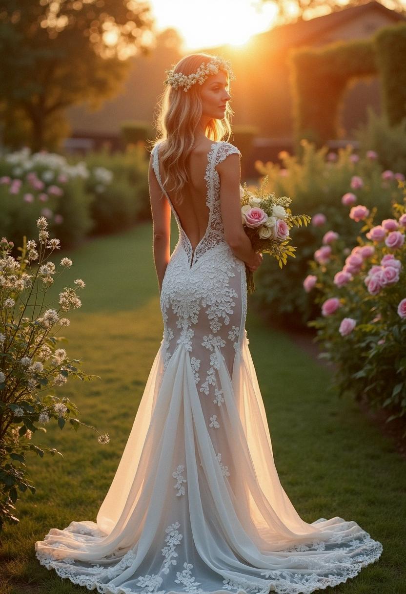 Stunning Wedding Dress Low Back Options - TheCharmingBride.com