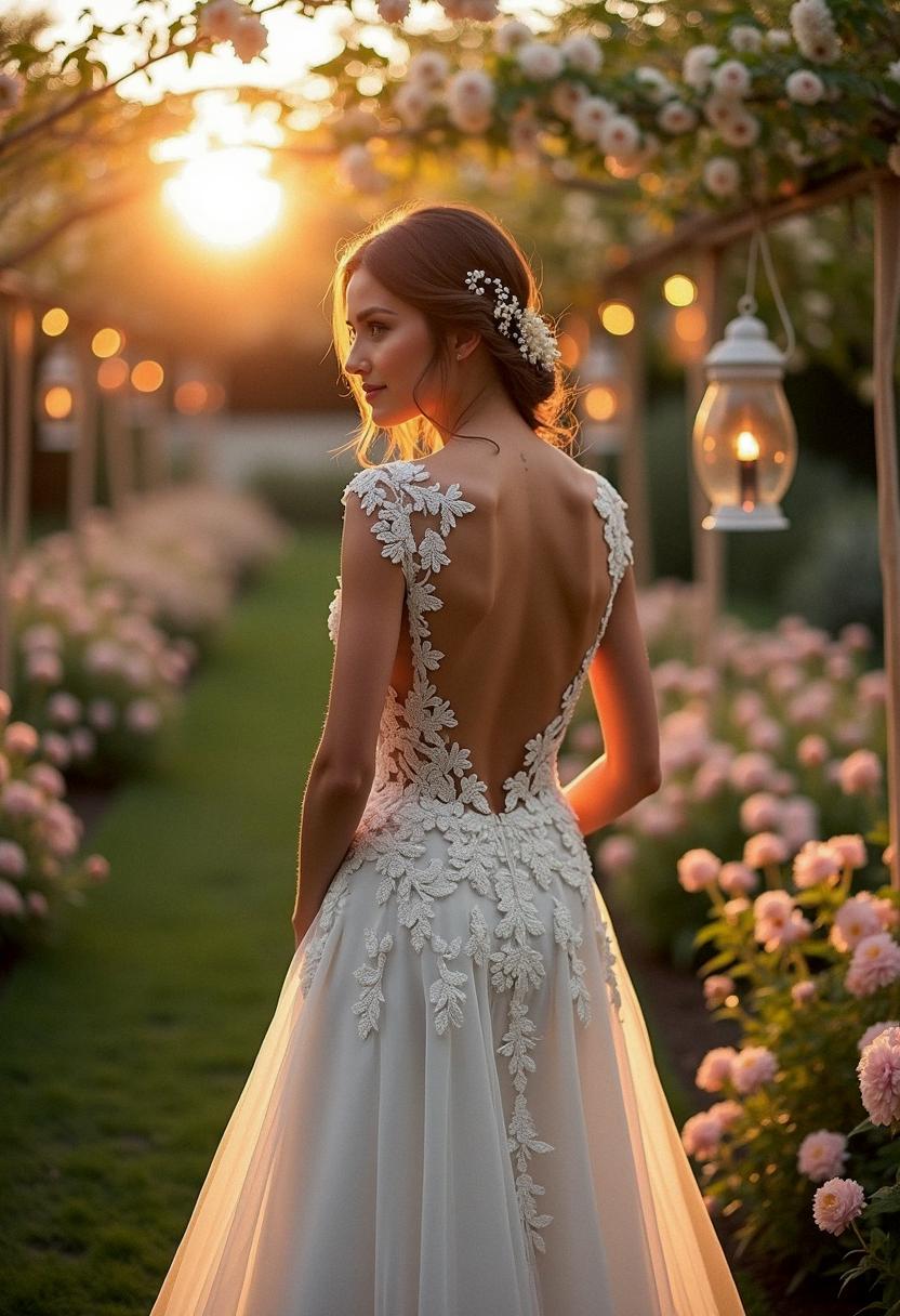 Stunning Wedding Dress Low Back Options - TheCharmingBride.com