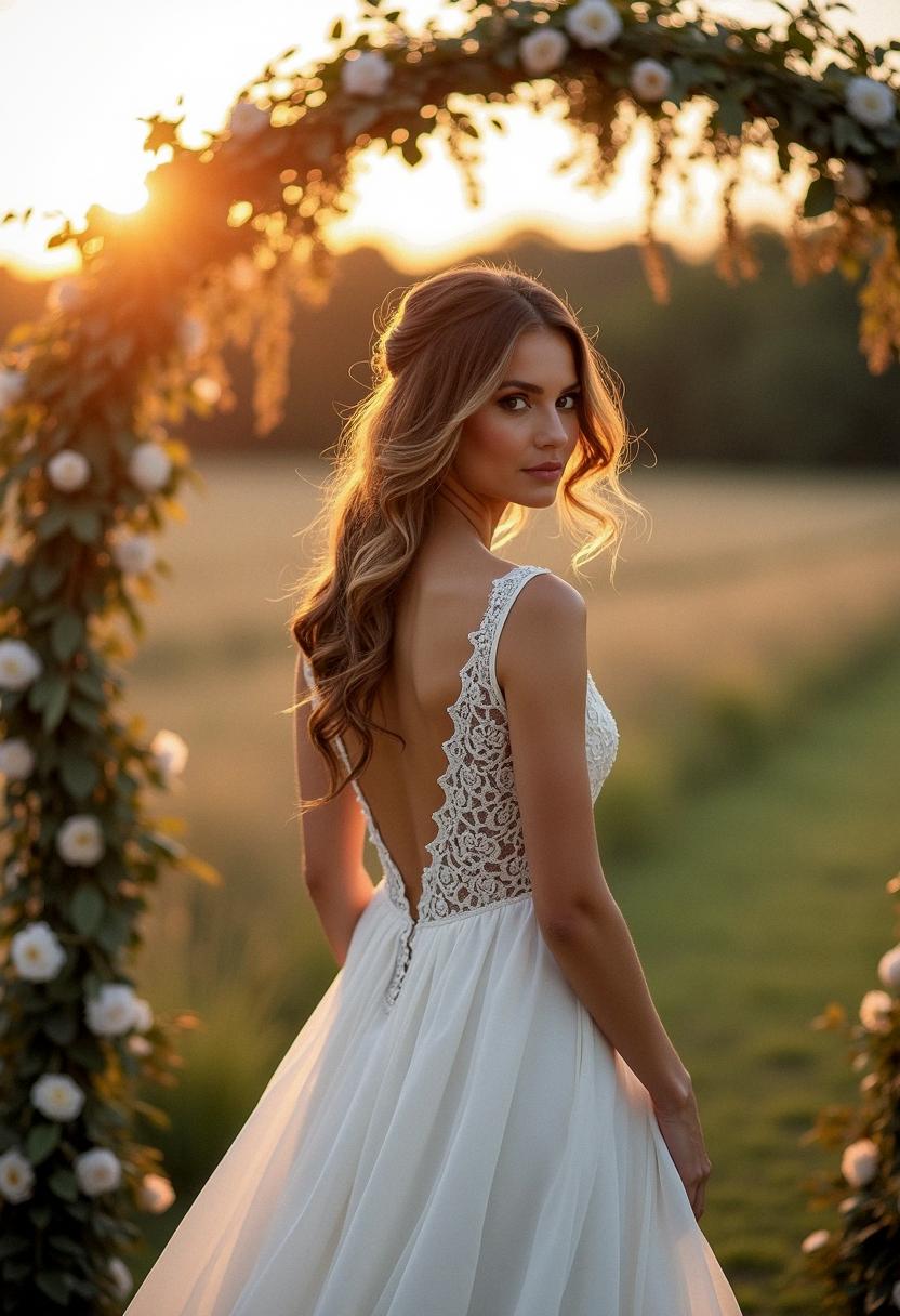 Stunning Wedding Dress Low Back Options - TheCharmingBride.com