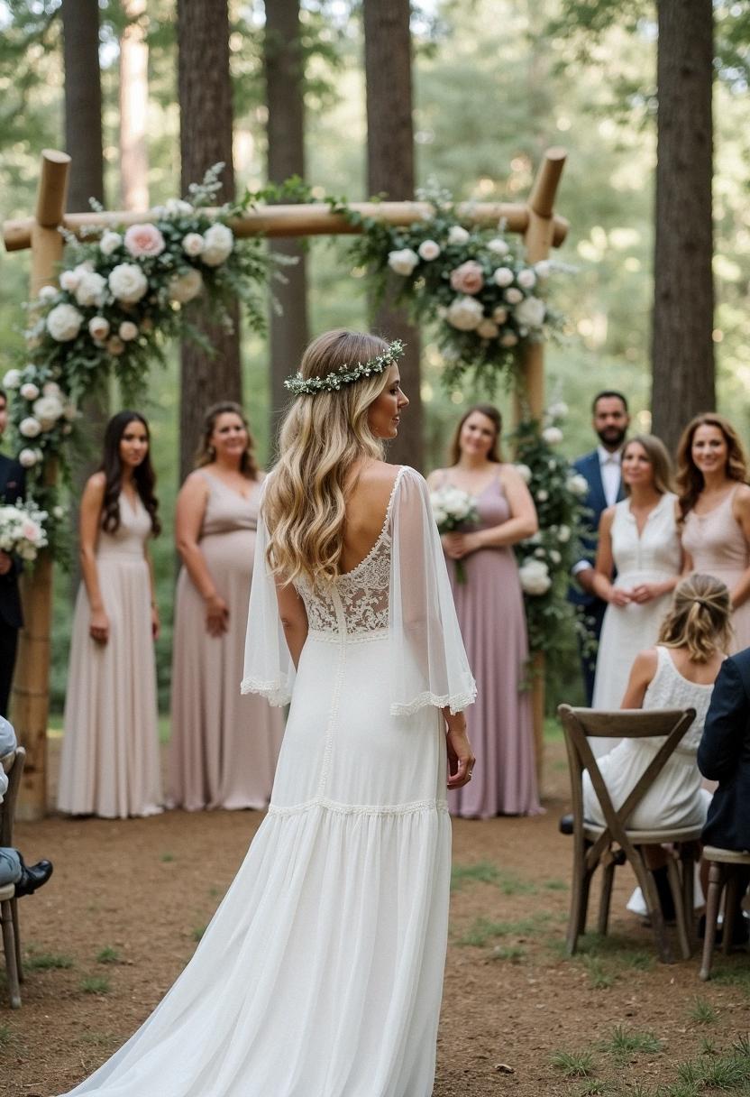 Modest Boho Wedding Dress Styles - TheCharmingBride.com