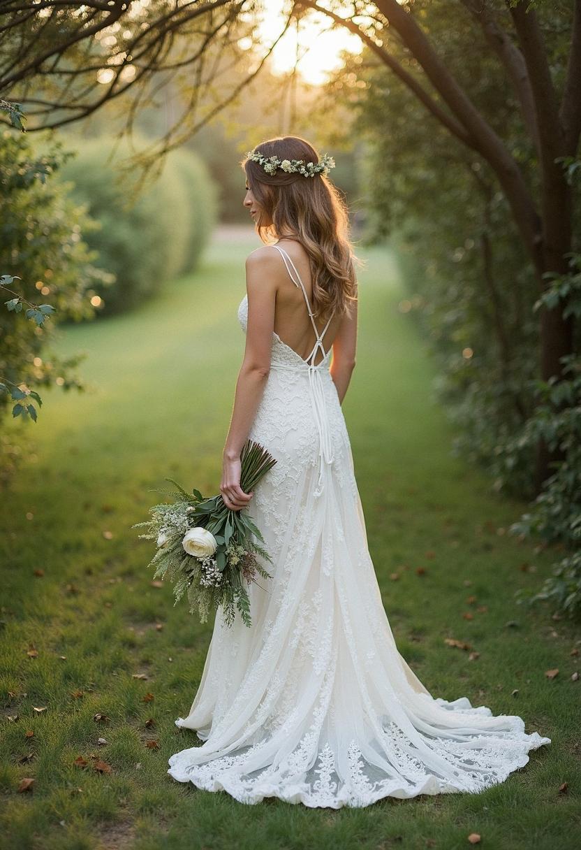 Modest Boho Wedding Dress Styles - TheCharmingBride.com