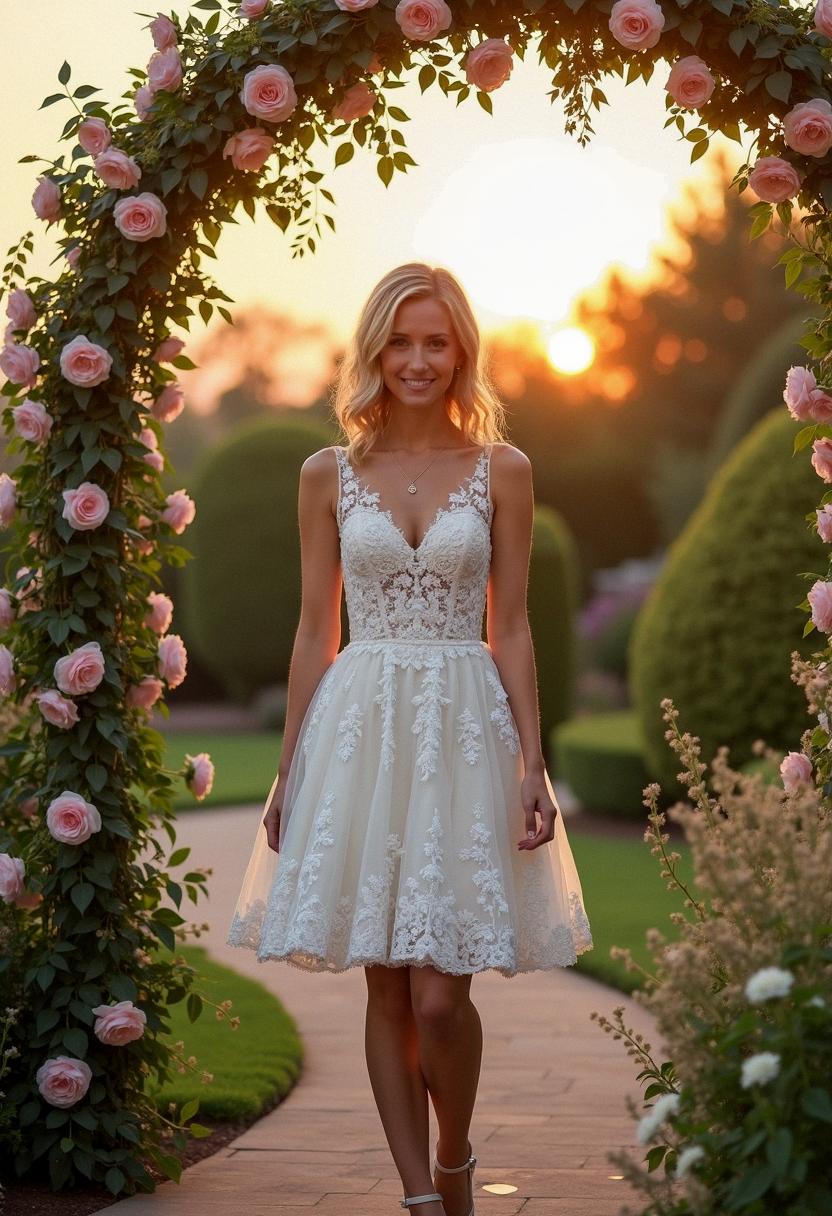 Short Wedding Dress Styles For Brides - TheCharmingBride.com
