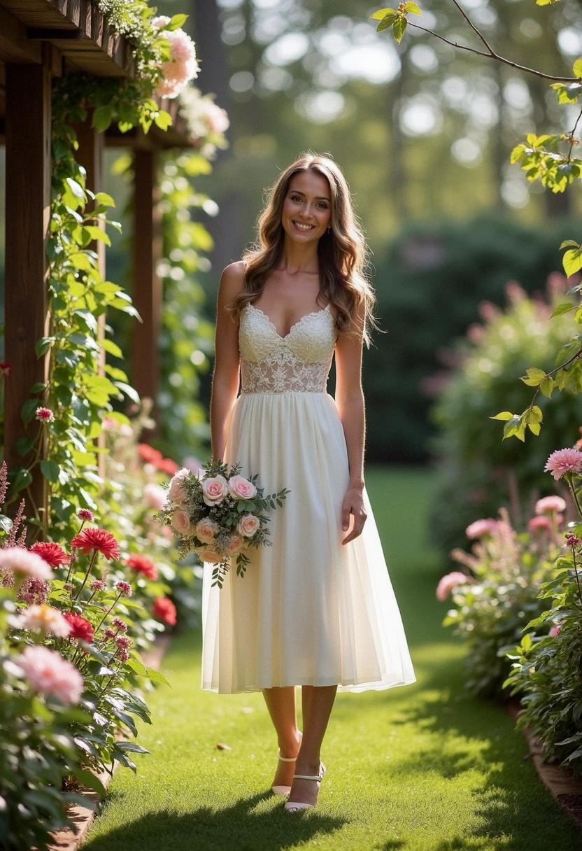 Short Wedding Dress Styles For Brides - TheCharmingBride.com