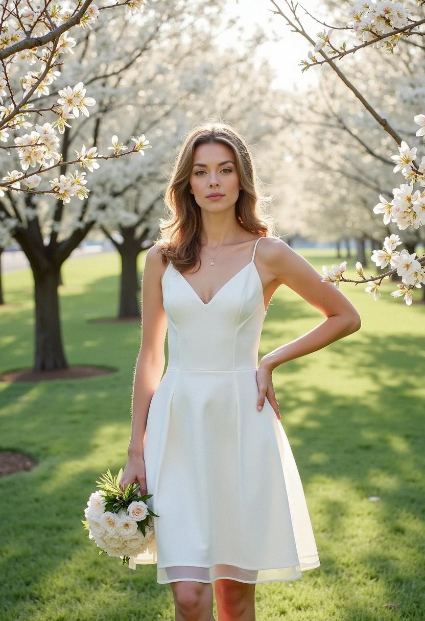 Chic Wedding Dresses Simple Short Styles - TheCharmingBride.com