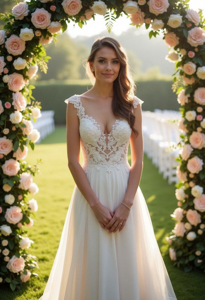 Perfect Wedding Gown For Petite Bride - TheCharmingBride.com