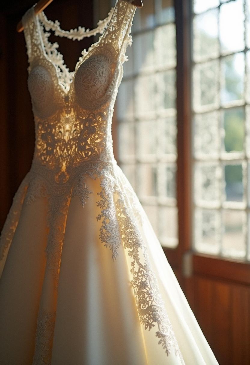 Elegant Wedding Gown Lace Designs - TheCharmingBride.com