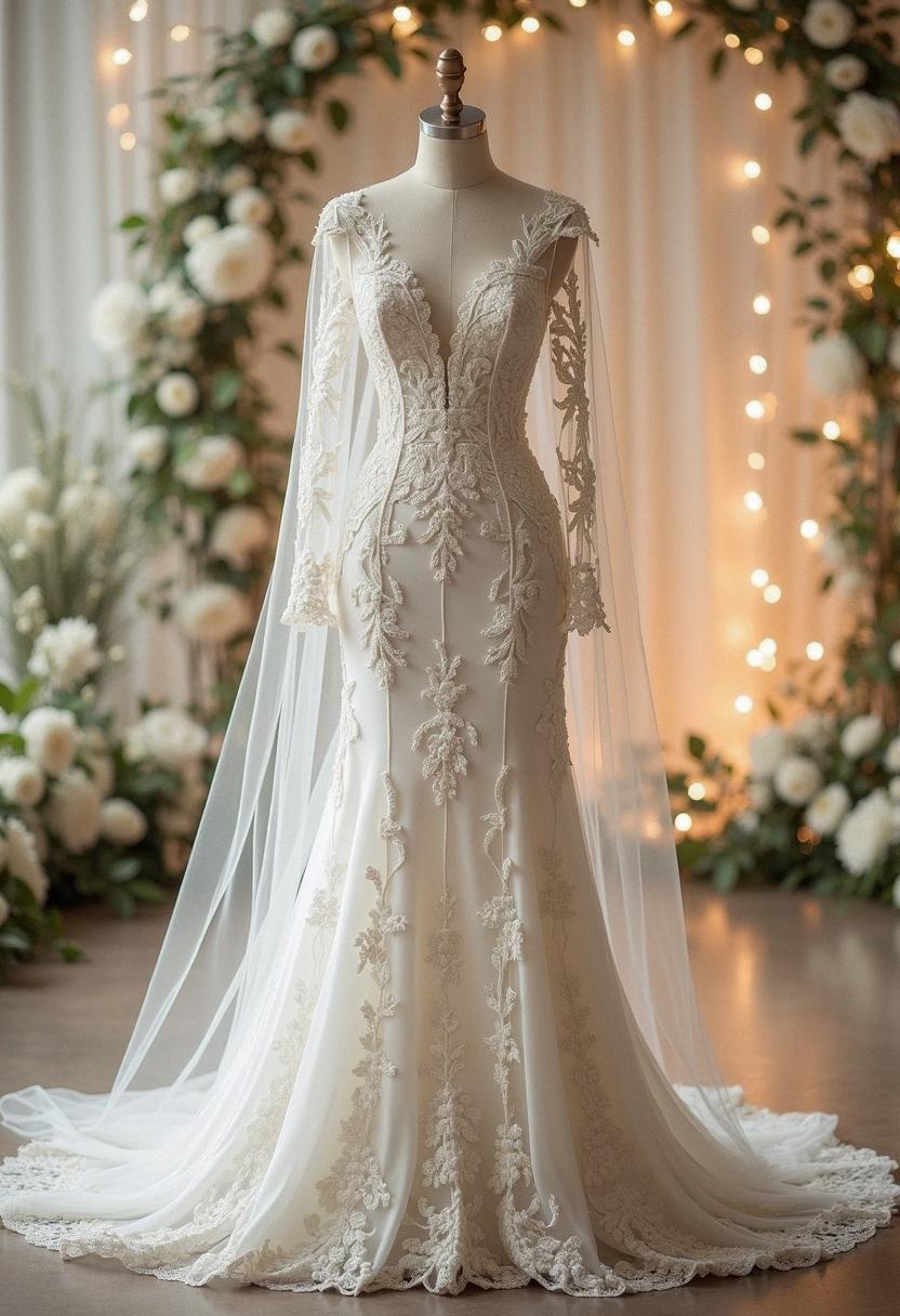 Elegant Wedding Gown Lace Designs - TheCharmingBride.com