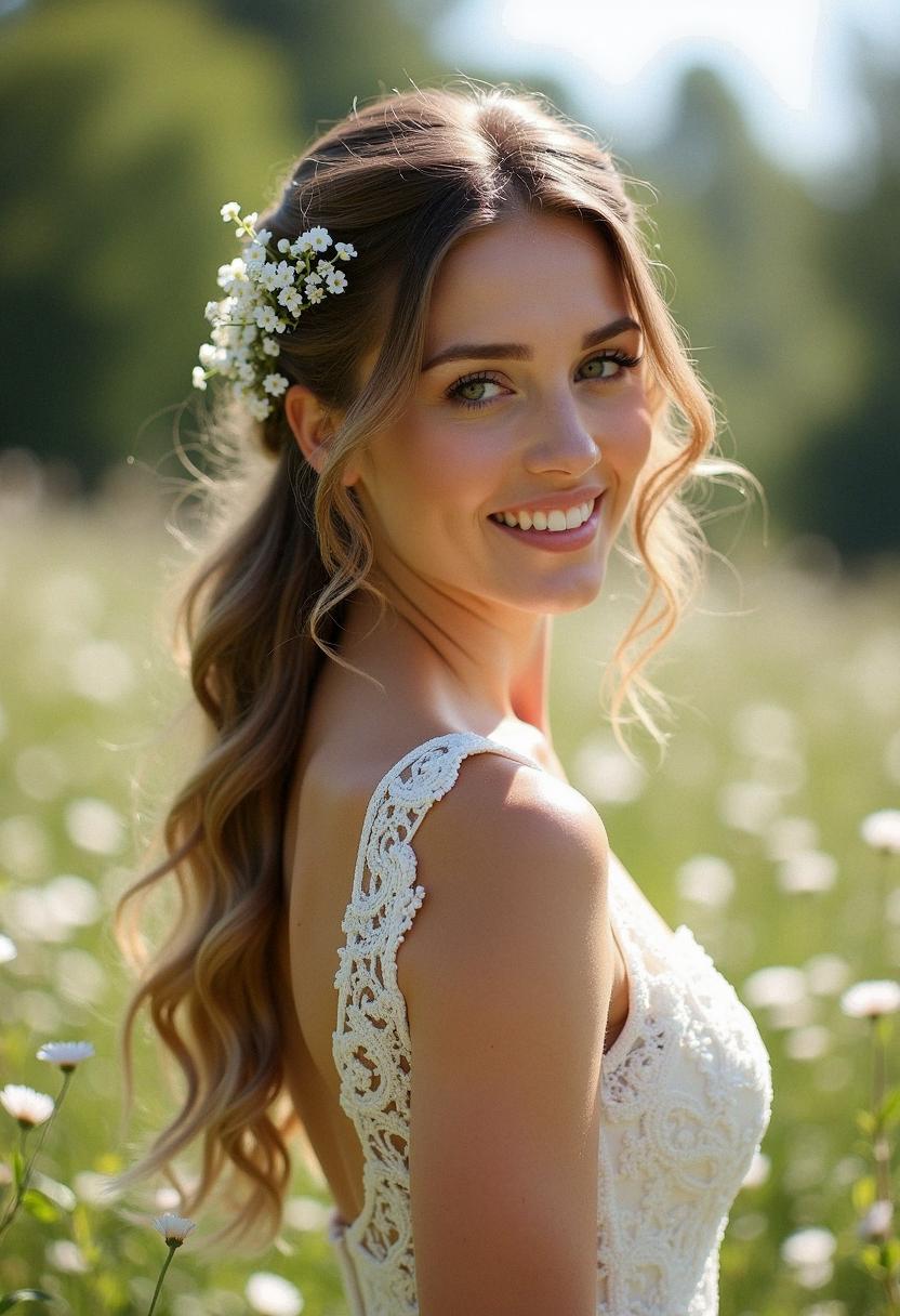 Stunning Wedding Hairstyle Down Ideas - TheCharmingBride.com