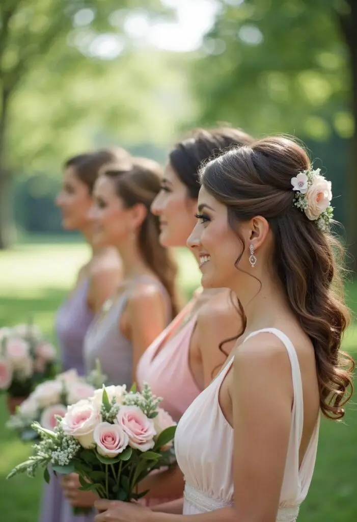 Stunning Wedding Hairstyles For Bridesmaids - TheCharmingBride.com