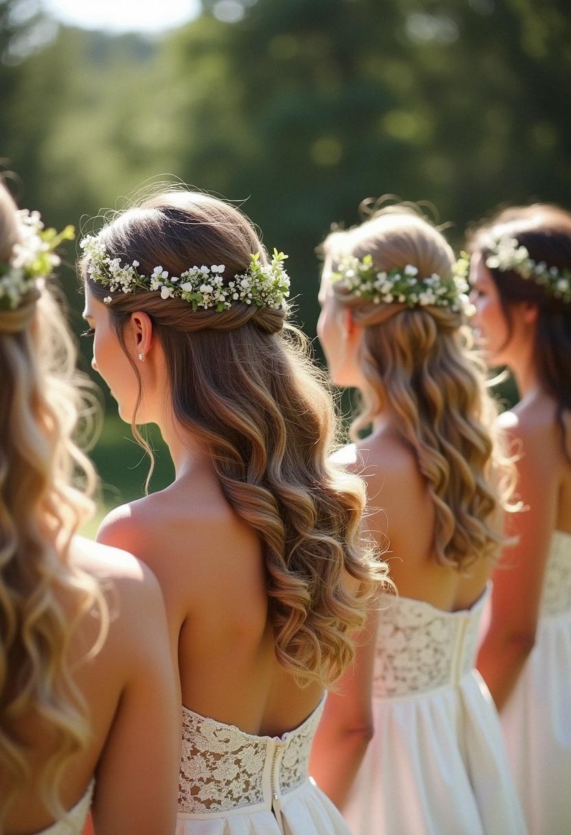 Stunning Wedding Hairstyles For Bridesmaids - TheCharmingBride.com