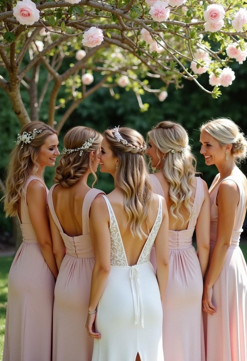 Stunning Wedding Hairstyles For Bridesmaids - TheCharmingBride.com