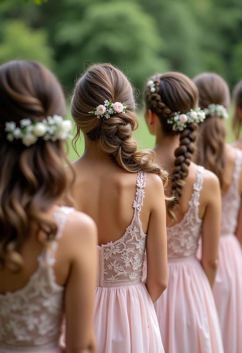 Stunning Wedding Hairstyles For Bridesmaids - TheCharmingBride.com