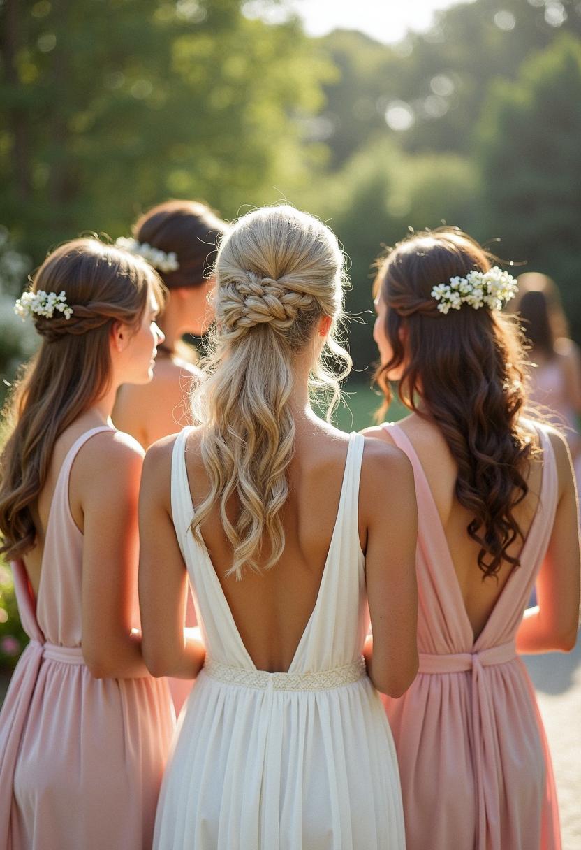 Stunning Wedding Hairstyles For Bridesmaids - TheCharmingBride.com