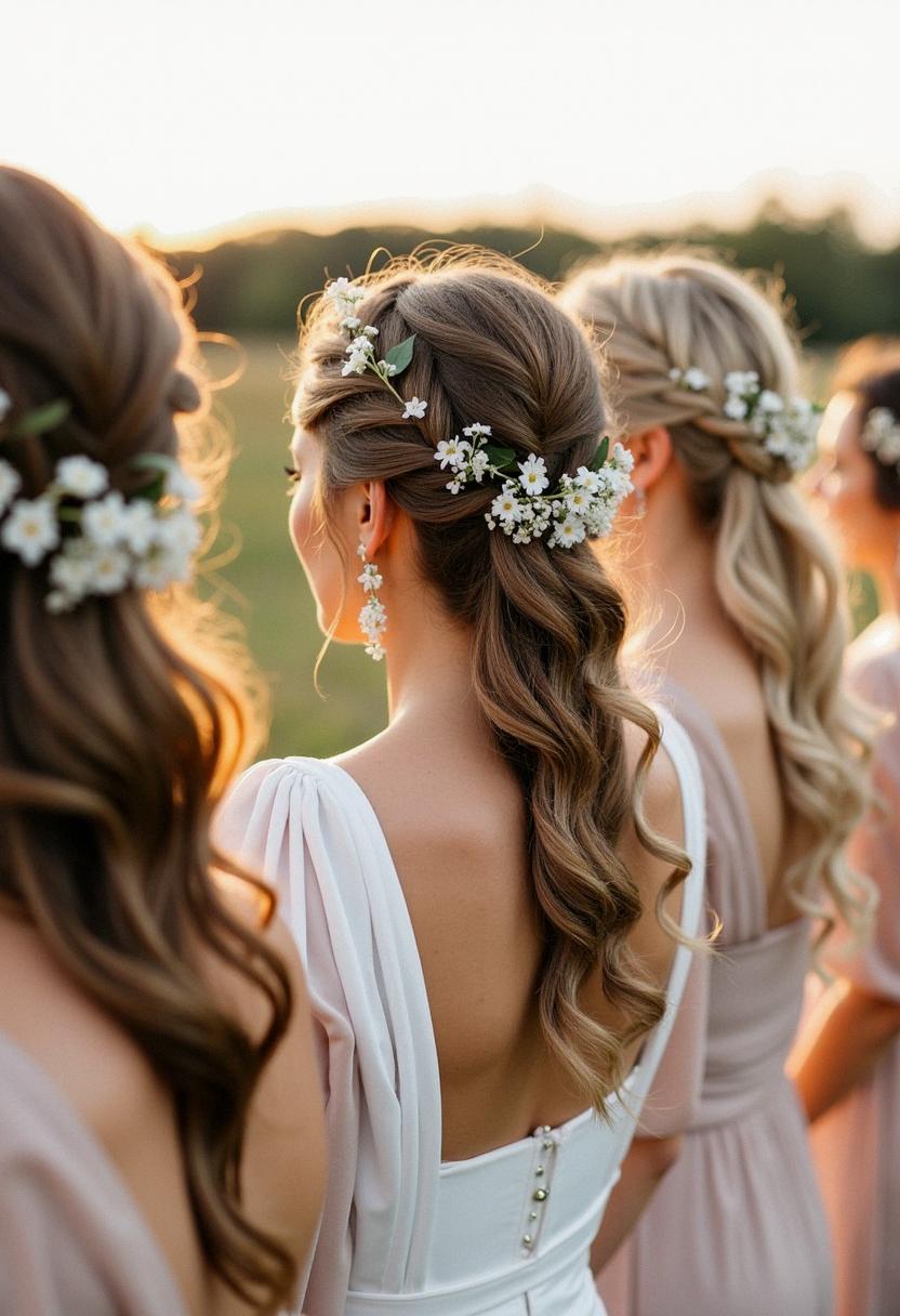 Stunning Wedding Hairstyles For Bridesmaids - TheCharmingBride.com
