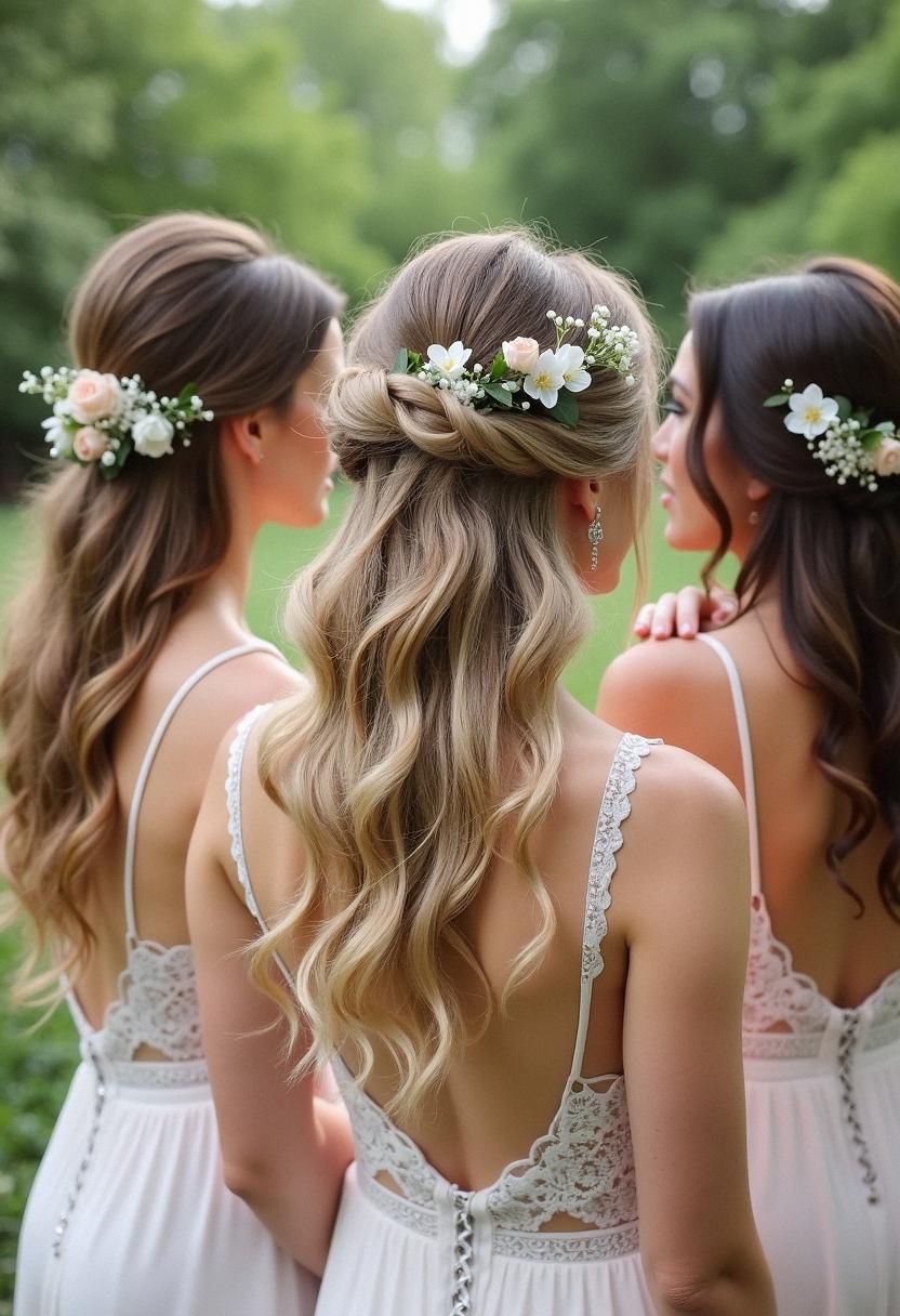 Stunning Wedding Hairstyles For Bridesmaids - TheCharmingBride.com