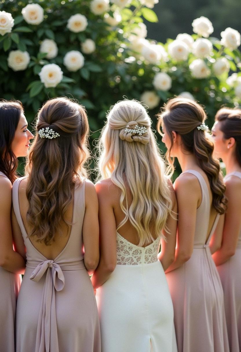 Stunning Wedding Hairstyles For Bridesmaids - TheCharmingBride.com