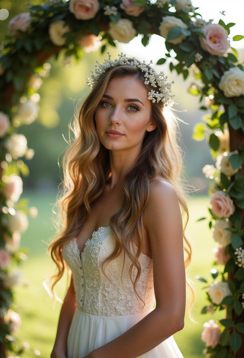 Stunning Wedding Hairstyle Hair Down Looks - TheCharmingBride.com