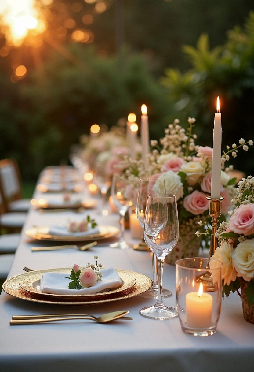 Elegant Wedding Ideas Gold Theme - TheCharmingBride.com