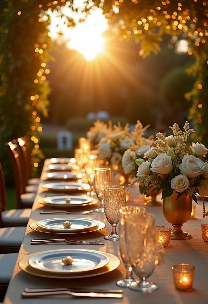 Elegant Wedding Ideas Gold Theme - TheCharmingBride.com